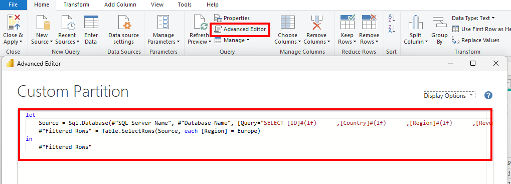 Create a custom partition in Power BI and trigger a refresh with Python ...